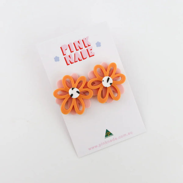 Dahlia Flower Statement Stud– Oxley and Moss