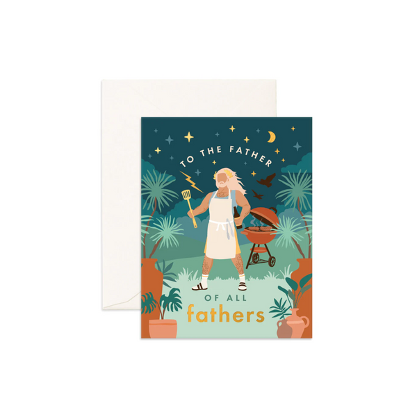 Greeting Card Father Of All Fathers Zeus– Oxley and Moss