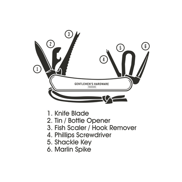 Gentlemen's Hardware Marine Multi Tool– Oxley and Moss