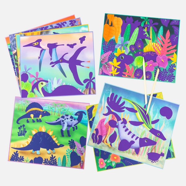 Dinosaurs Scratch Art Set– Oxley and Moss