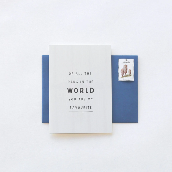 Greeting Card Favourite Dad– Oxley and Moss